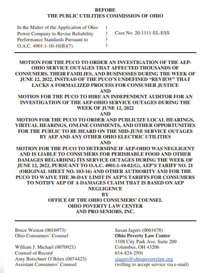 Front Page | Office of the Ohio Consumers' Counsel
