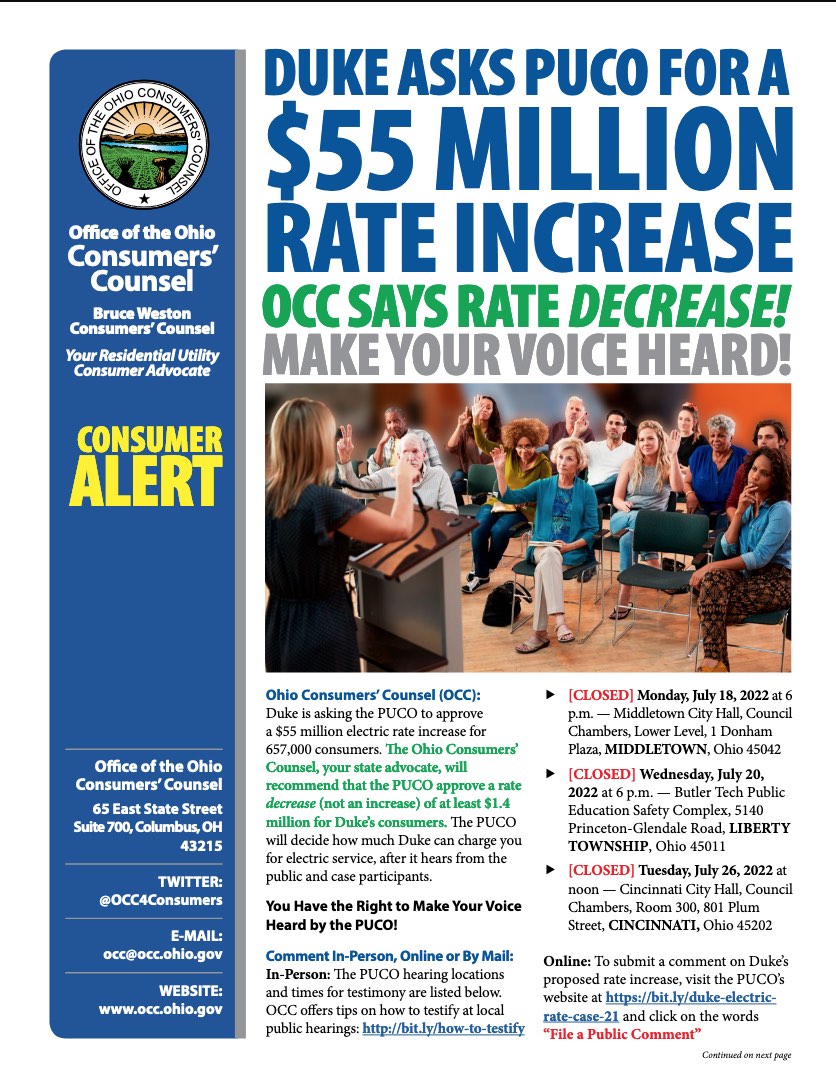 Front Page | Office of the Ohio Consumers' Counsel