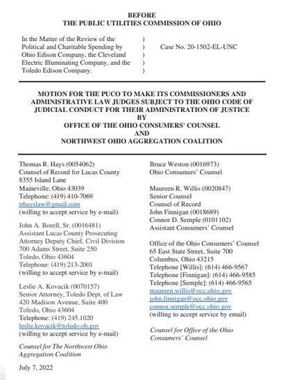 Front Page | Office of the Ohio Consumers' Counsel